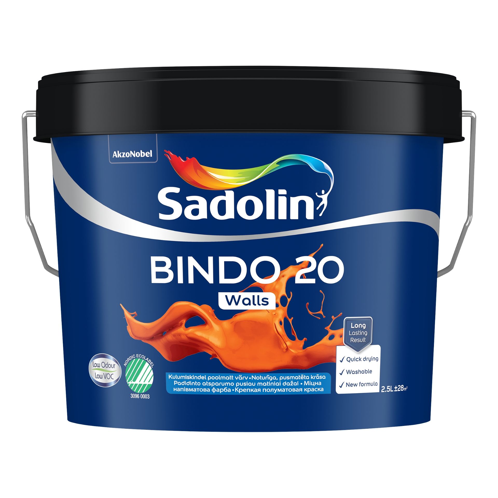 Seinavärv Sadolin Bindo 20 valge BW 2,5l | Karl Bilder e-teenindus
