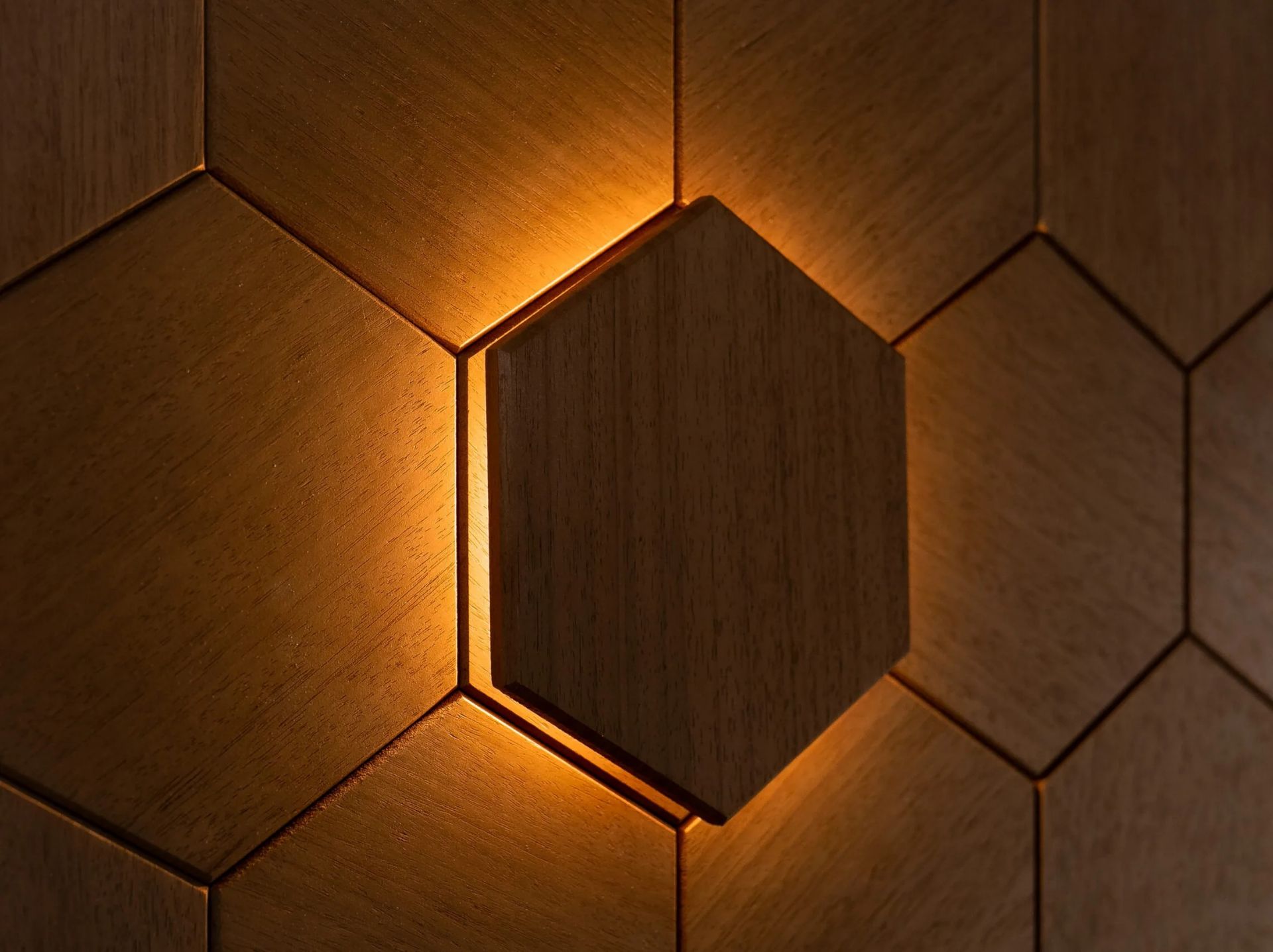 Seinapaneeli lamp Hexa XL Thermo Abach LED | Karl Bilder e-teenindus